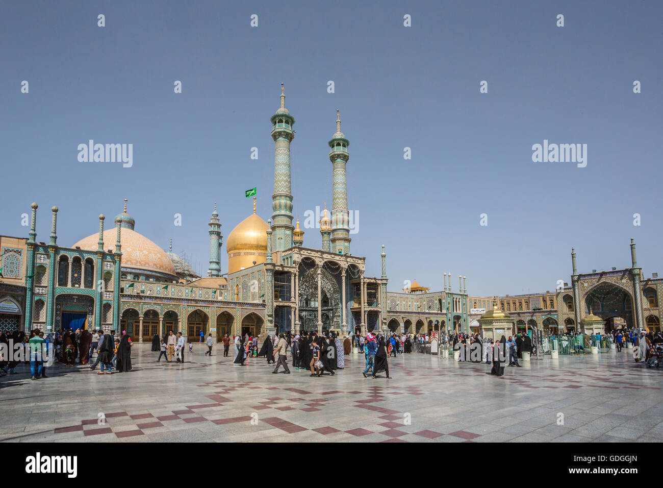 Iran,Qom City,Hazrat-e Masumeh (Holy Shrine Stock Photo - Alamy