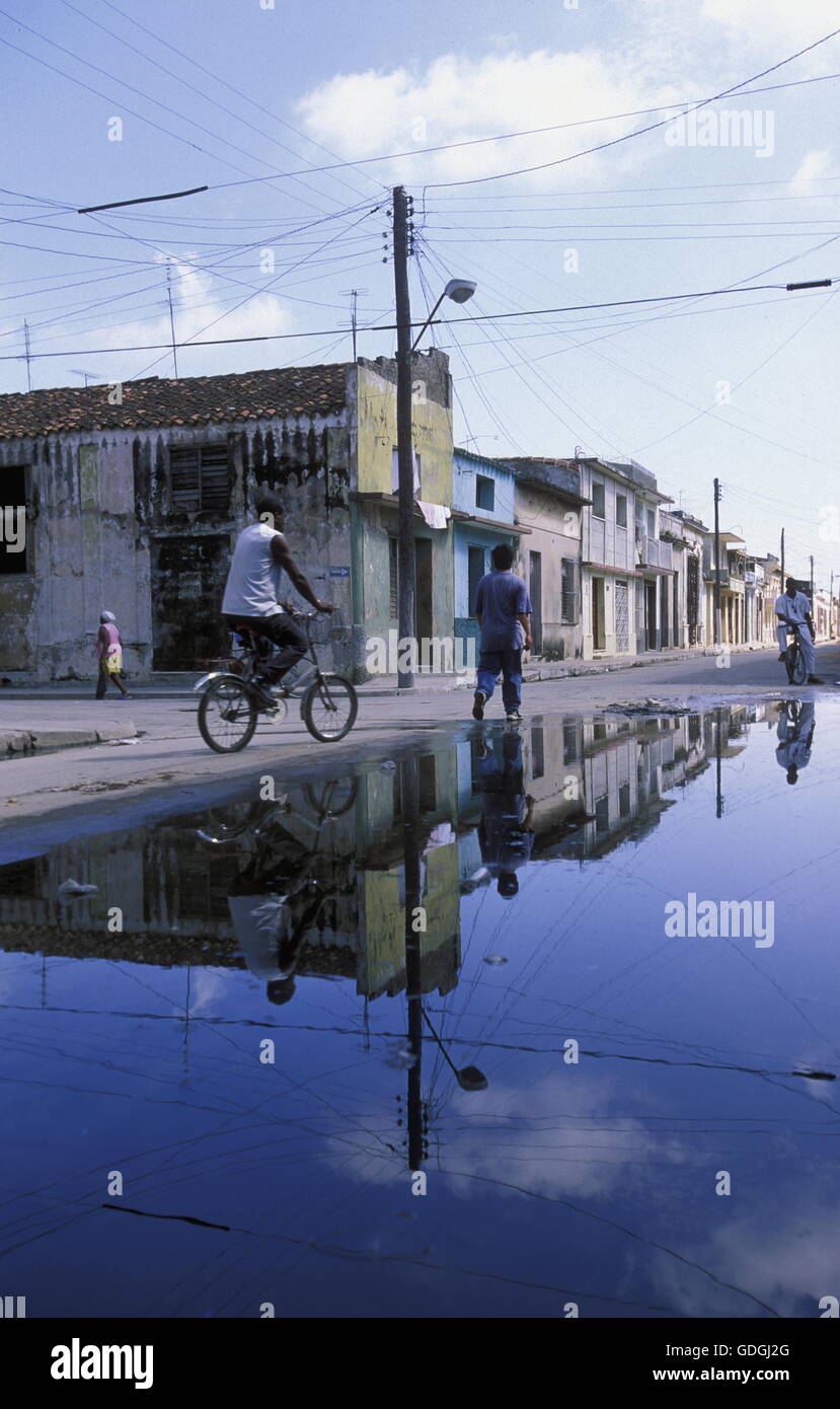 the old town of cardenas in the provine of Matanzas on Cuba in the ...