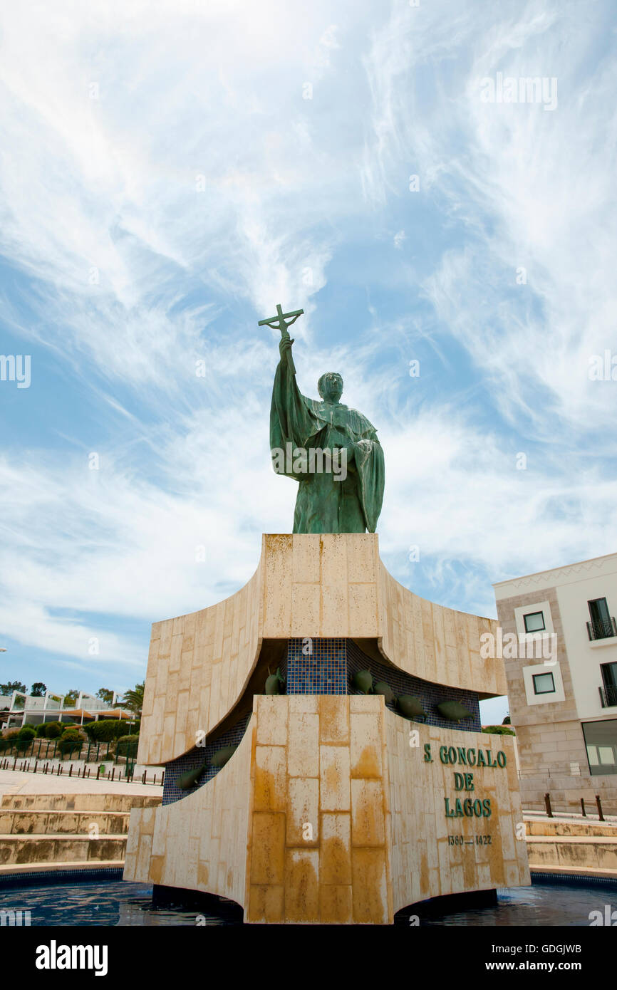 Statue of Sao Goncalo - Lagos - Portugal Stock Photo - Alamy