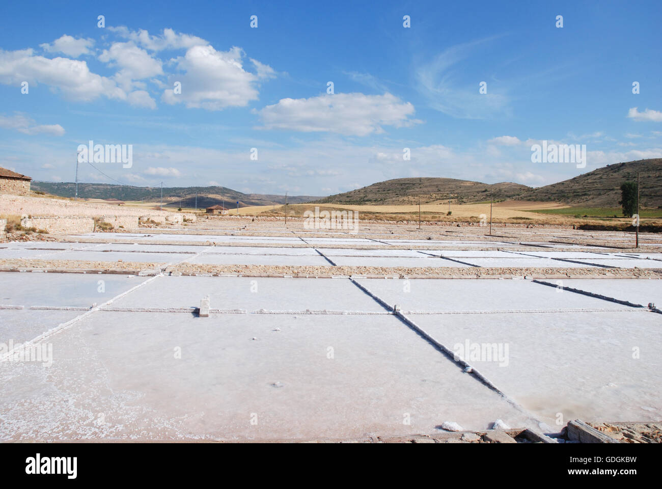 Medieval salt works. Imon, Guadalajara province, Castilla La Mancha ...