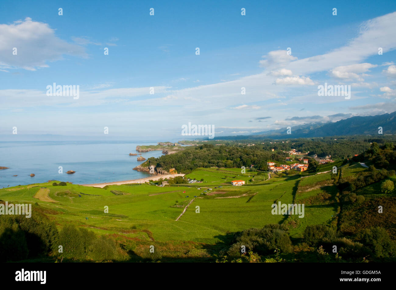 Coastal landscape. Niembro, Asturias, Spain Stock Photo - Alamy