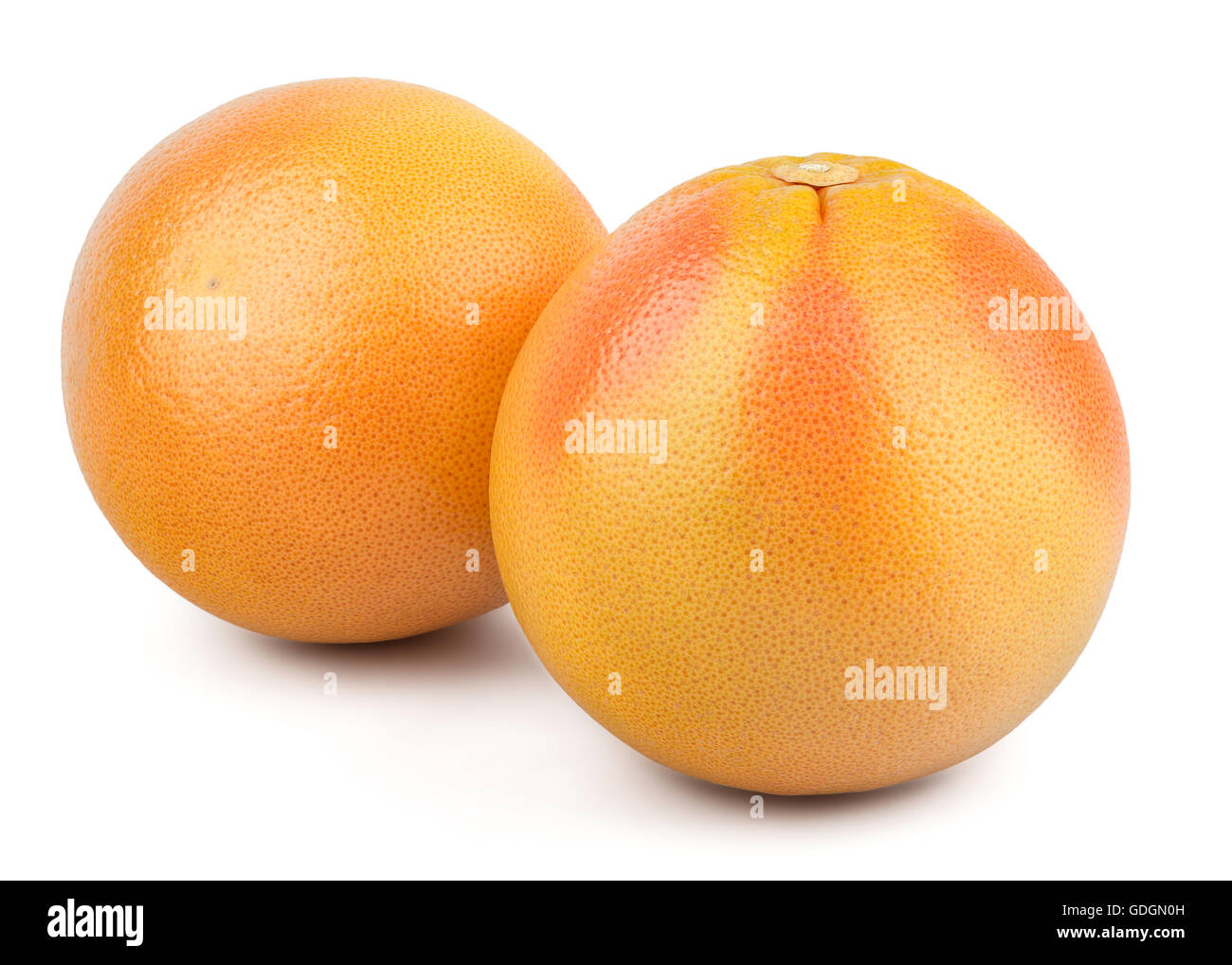 Perfect Fresh Grapefruit Isolated on White Background in Full Depth of ...