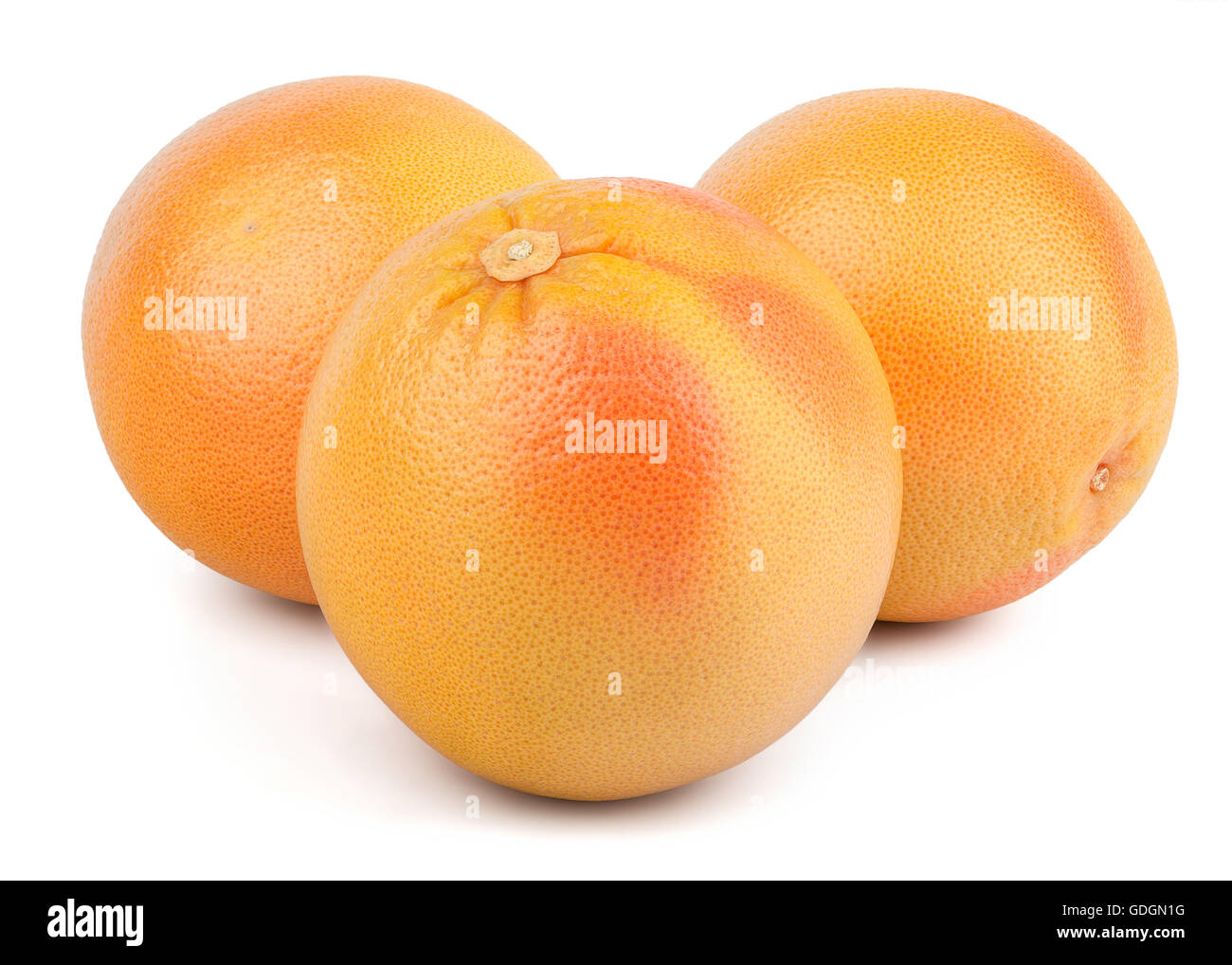 Perfect Fresh Grapefruit Isolated on White Background in Full Depth of ...