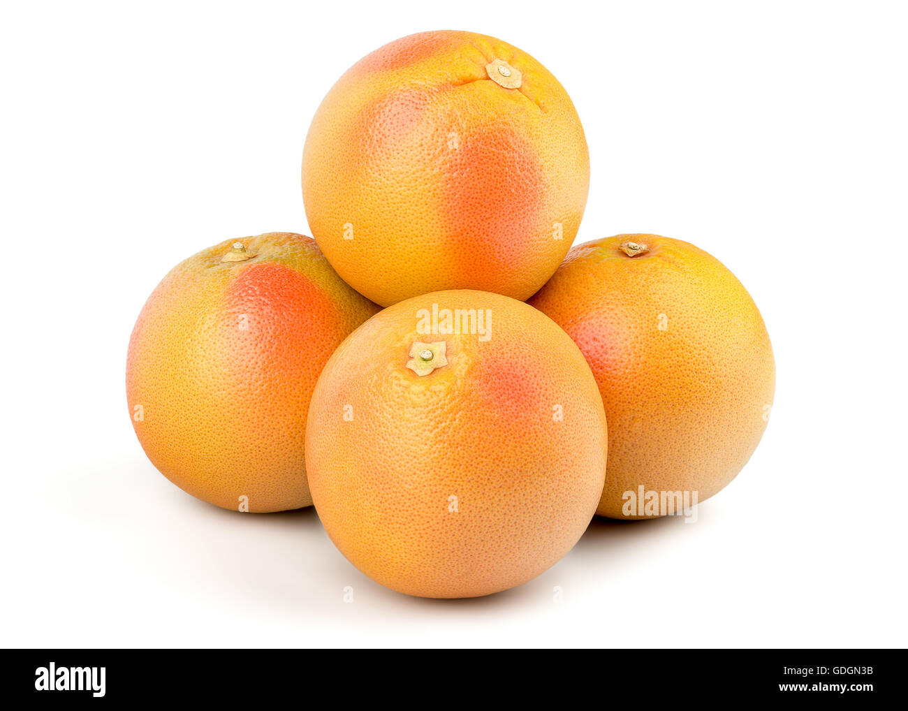 Perfect Fresh Grapefruit Isolated on White Background in Full Depth of ...