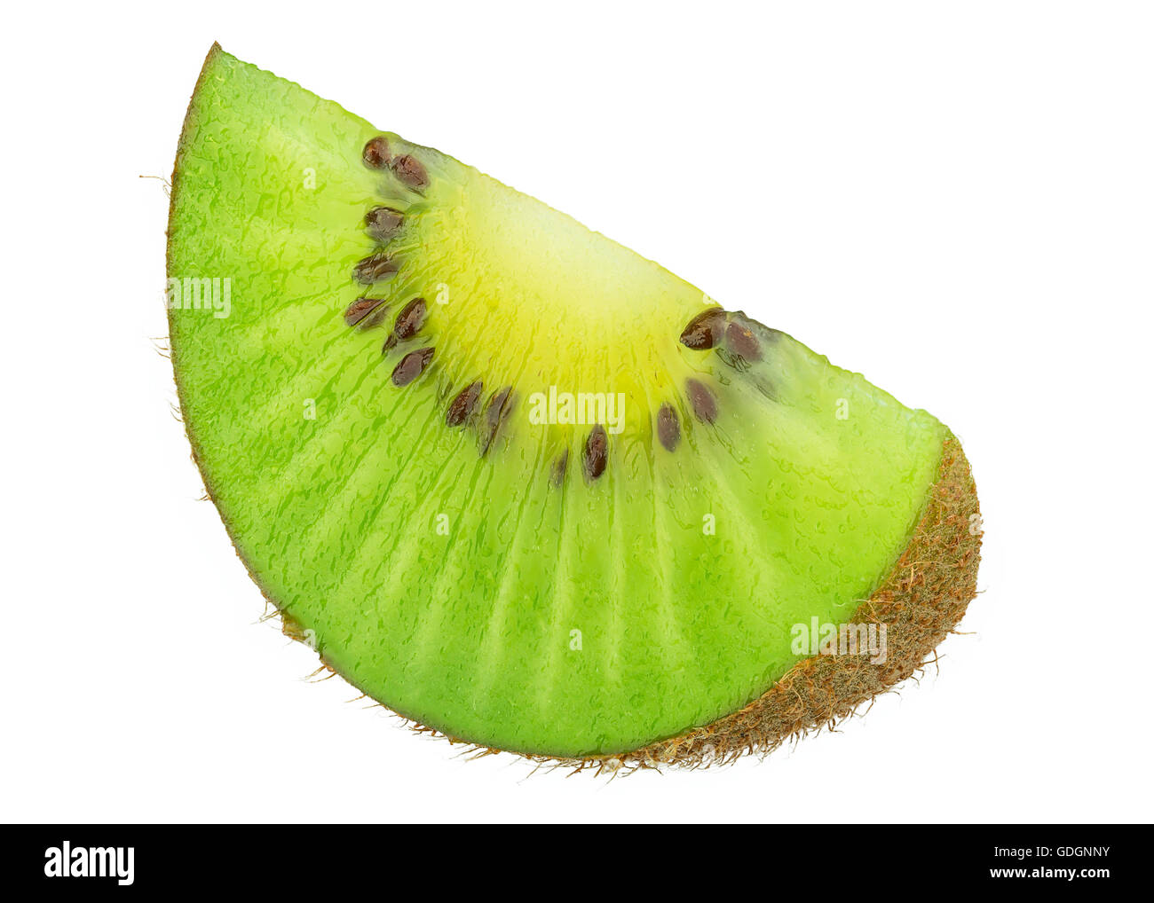 Perfect Fresh Green Kiwi Fruit Isolated on White Background in Full ...