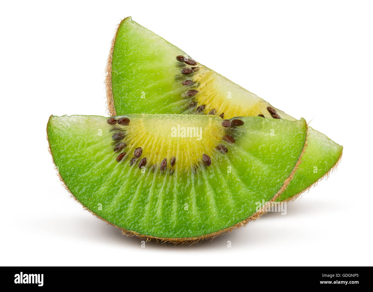Perfect Fresh Green Kiwi Fruit Isolated on White Background in Full ...