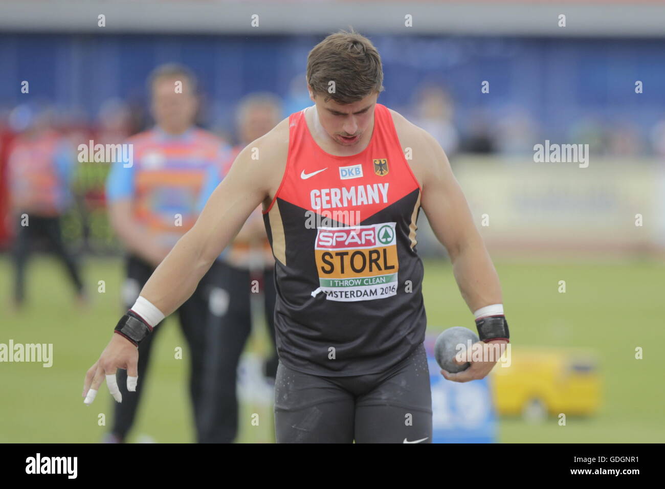 Amsterdam, Netherlands July 10, 2016 David Storm champion of europe the ...