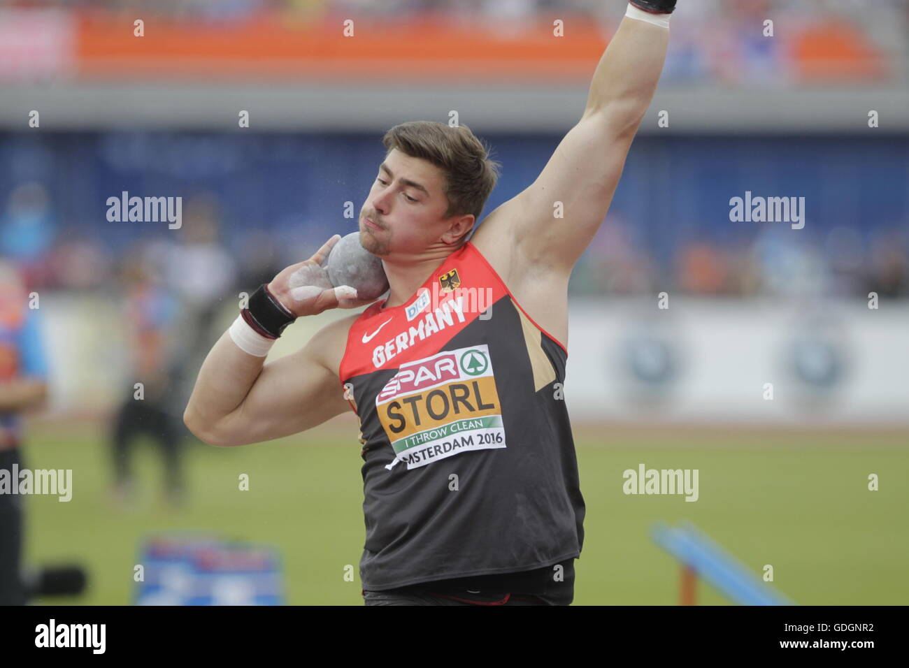 Amsterdam, Netherlands July 10, 2016 David Storm champion of europe the ...