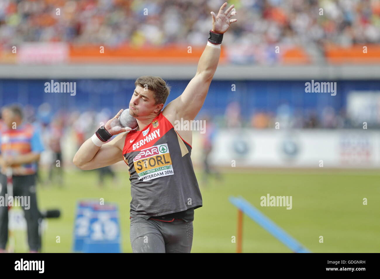 Amsterdam, Netherlands July 10, 2016 David Storm champion of europe the ...