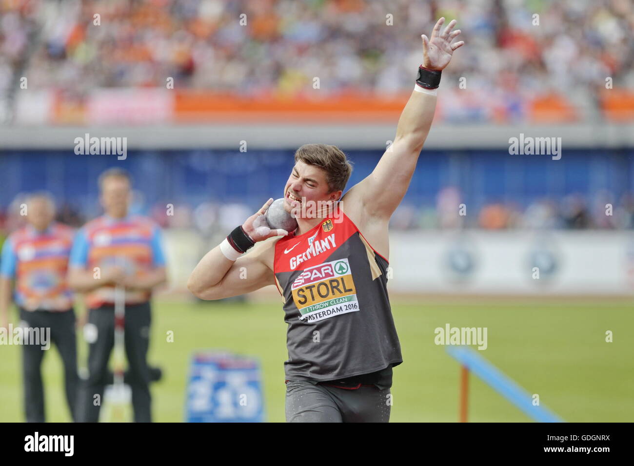 Amsterdam, Netherlands July 10, 2016 David Storm champion of europe the ...