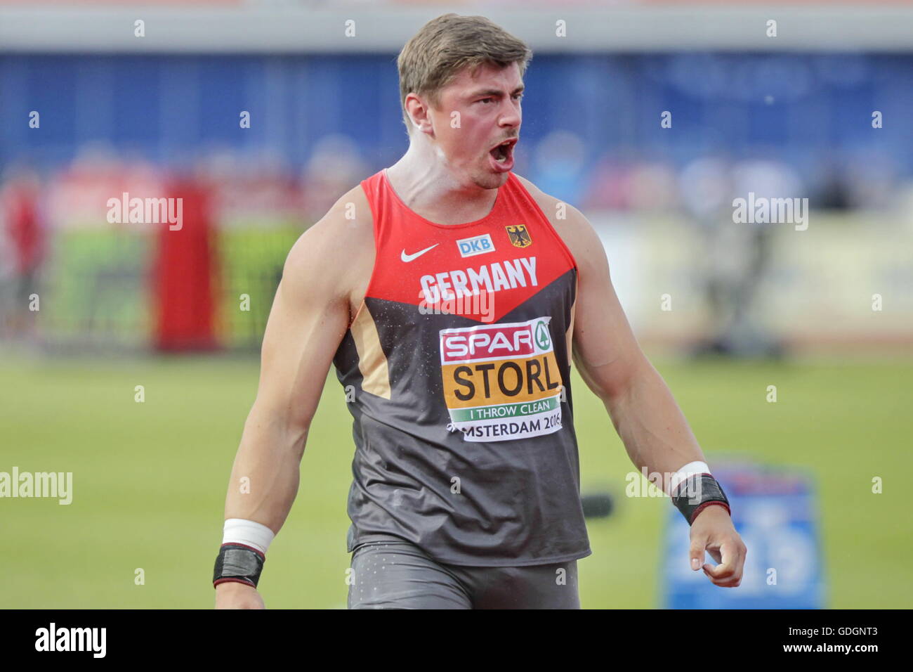 Amsterdam, Netherlands July 10, 2016 David Storm champion of europe the ...