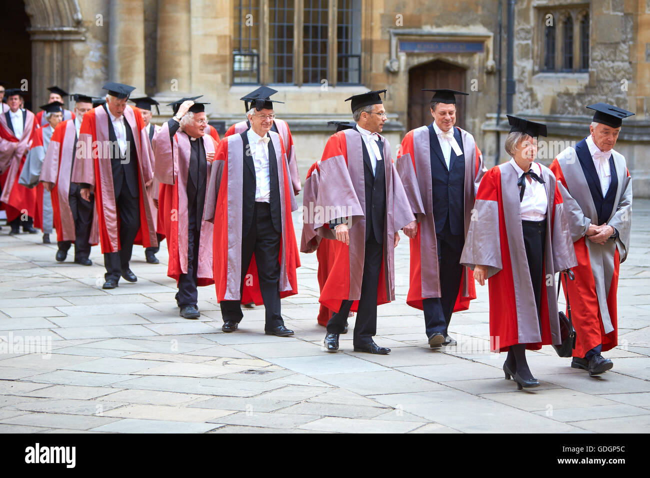 The Encaenia ceremony at the University of Oxford in 2015 including the ...