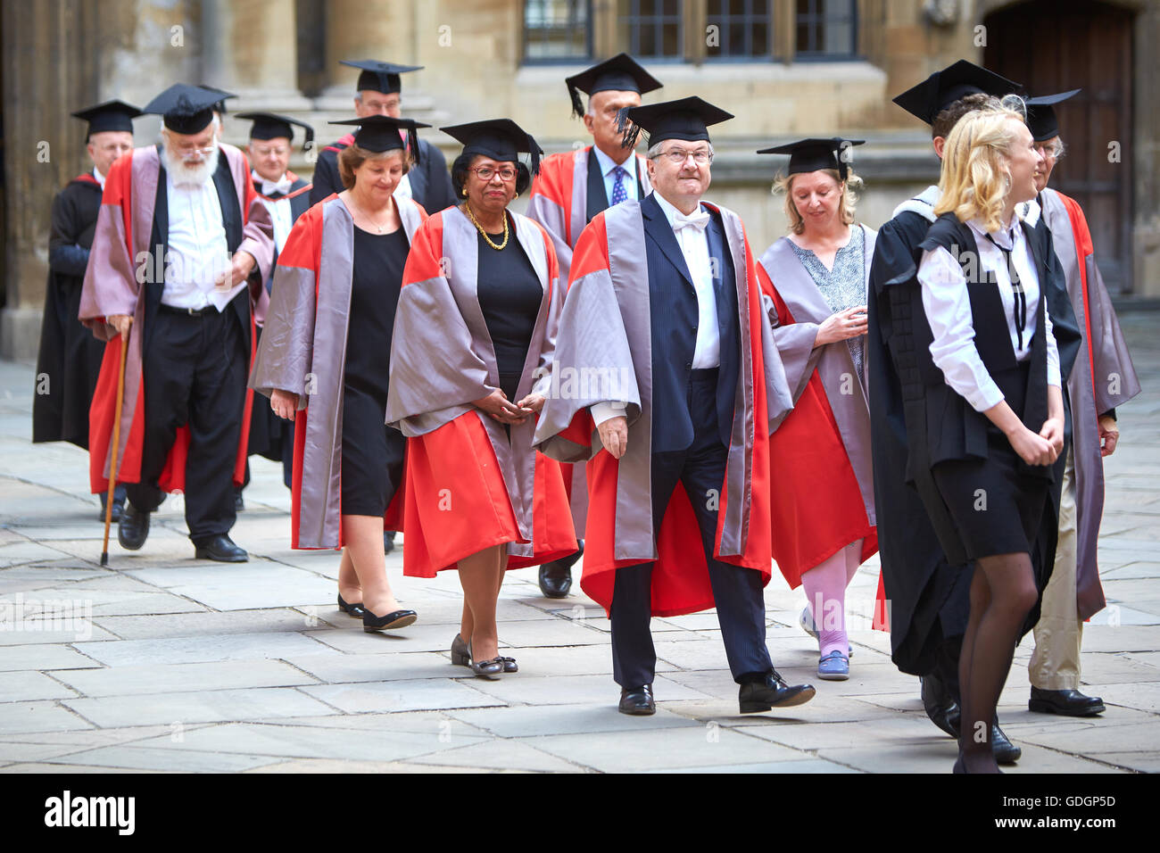 The Encaenia ceremony at the University of Oxford in 2015 including the ...