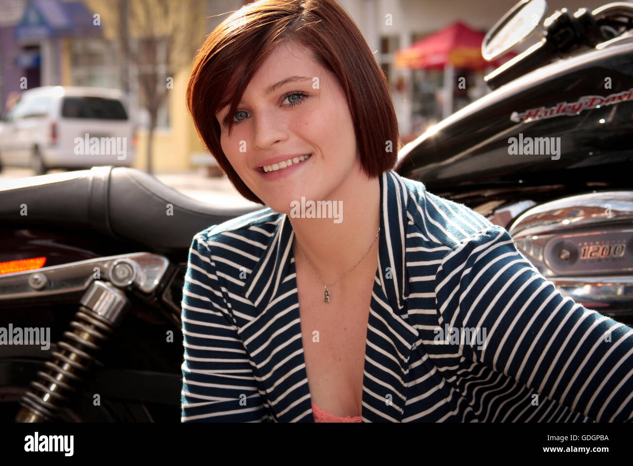 Harley Davidson Girl High Resolution Stock Photography and Images - Alamy