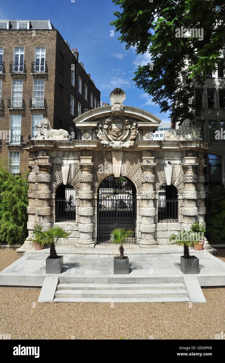 York House water gate, Victoria Embankment Gardens, London, England, UK ...