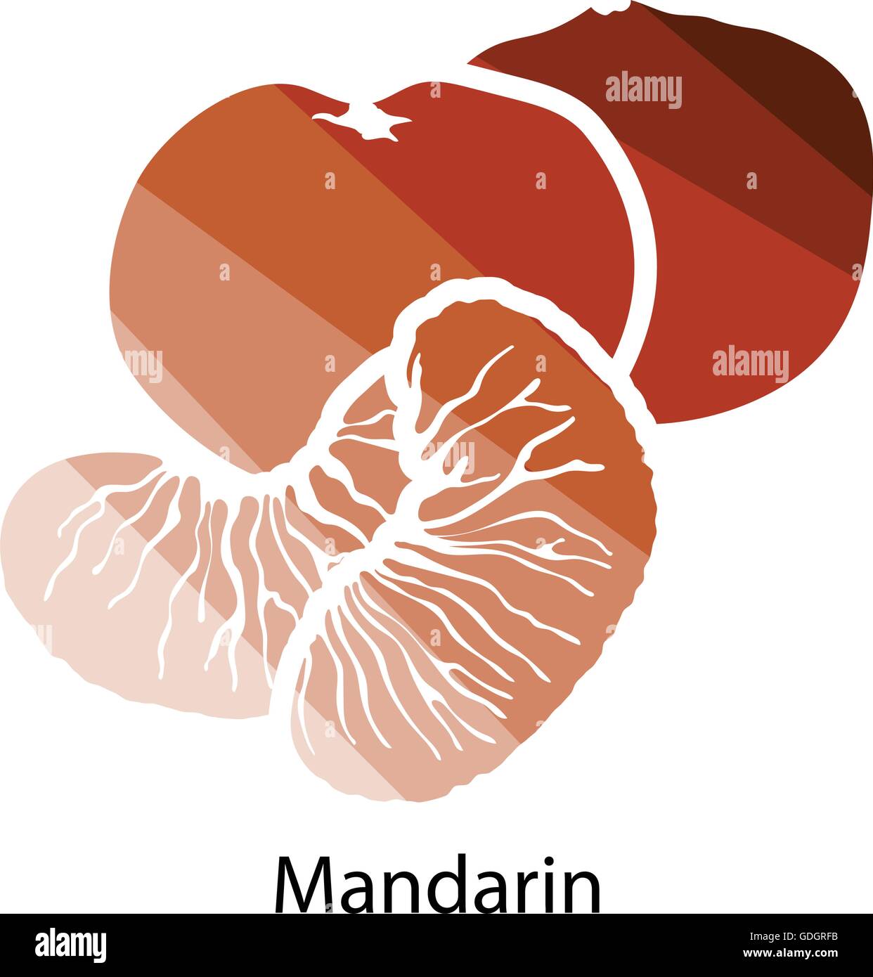 Mandarin orange tree Stock Vector Images - Alamy