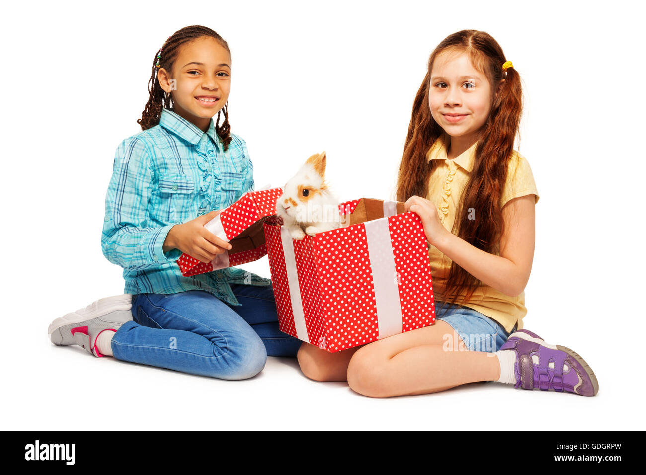 Black bunny on gift box hi-res stock photography and images - Alamy