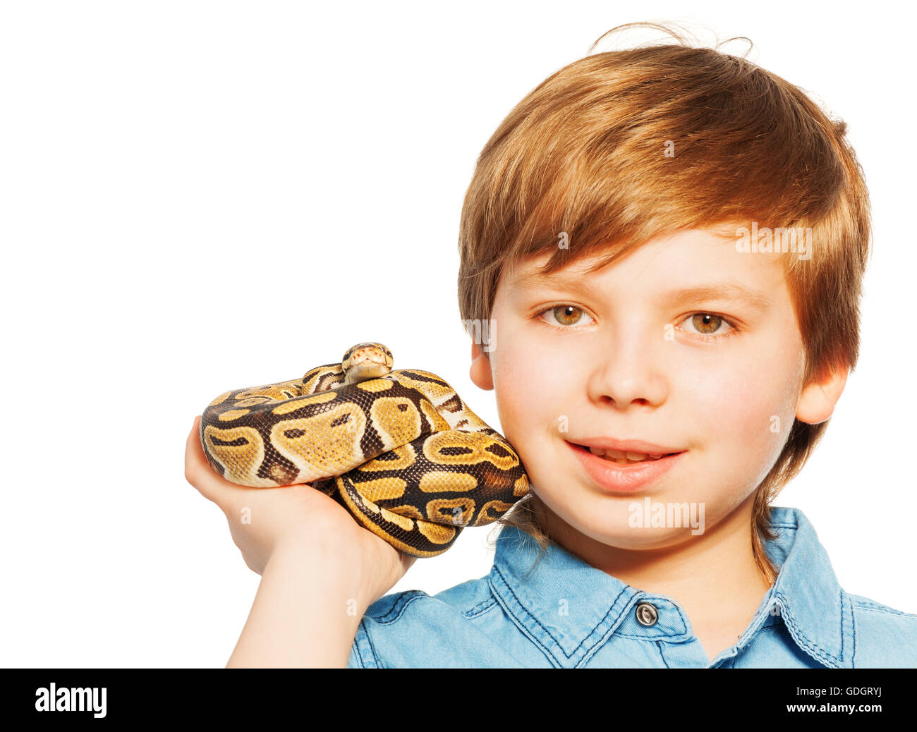 Boy with python hi-res stock photography and images - Alamy