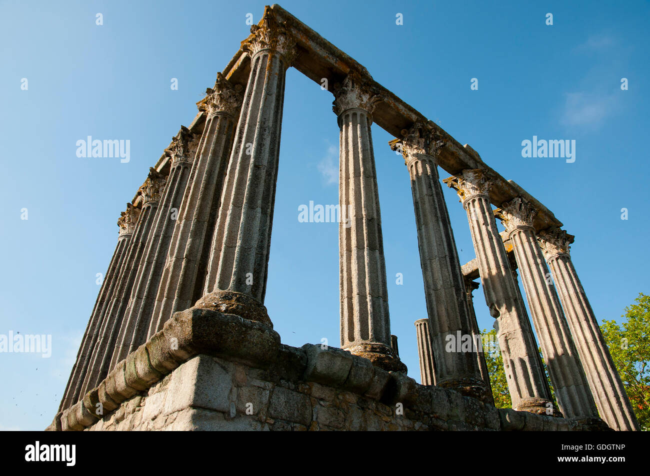Roman Temple - Evora - Portugal Stock Photo - Alamy