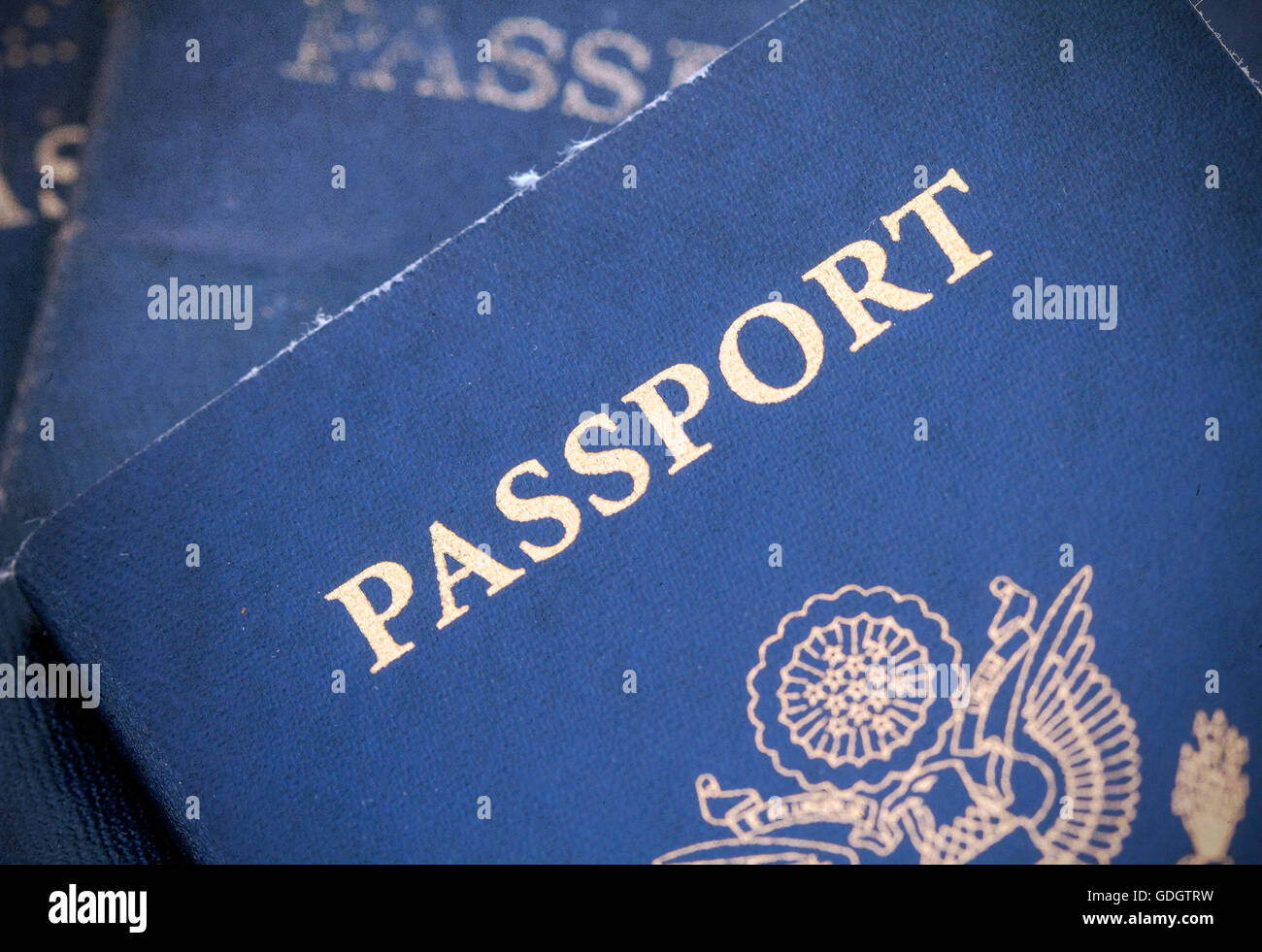Macro of US passports Stock Photo - Alamy