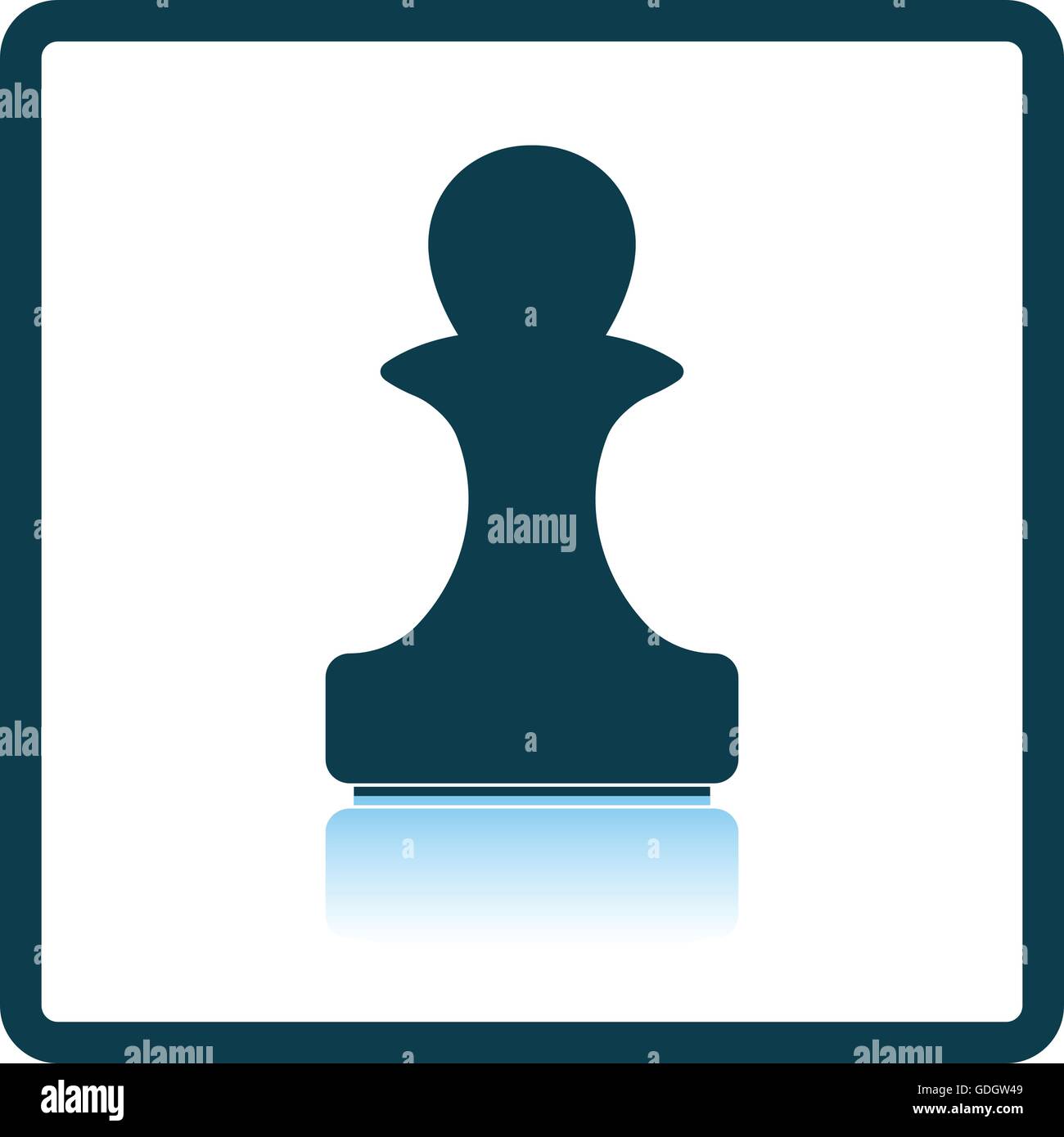 Stamp icon. Shadow reflection design. Vector illustration Stock Vector ...