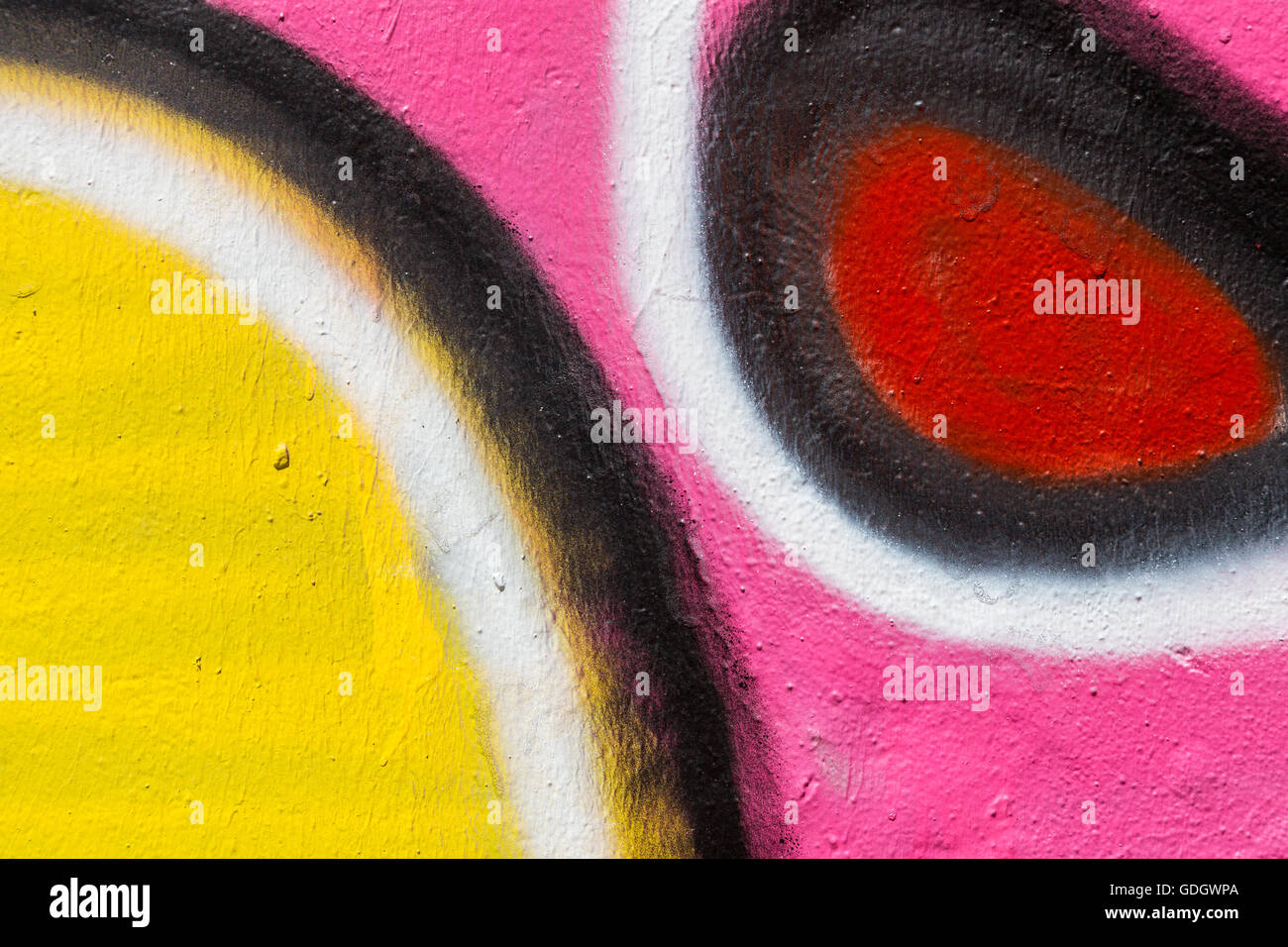 Closeup abstract painted wall of the city. Street art graffiti creative ...