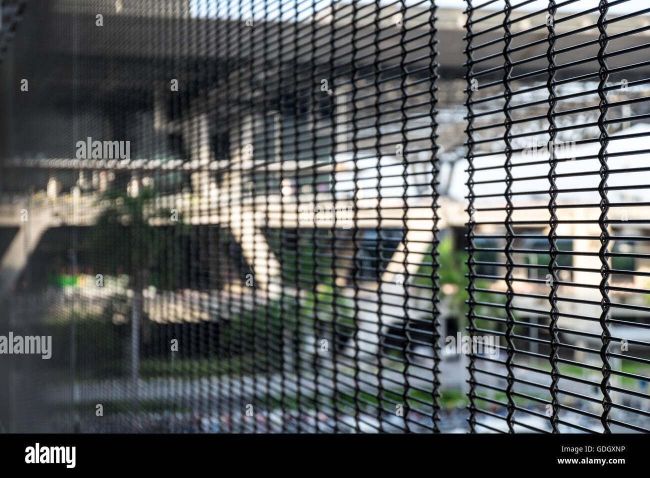 Close up Steel mesh background. (Selective focus Stock Photo - Alamy