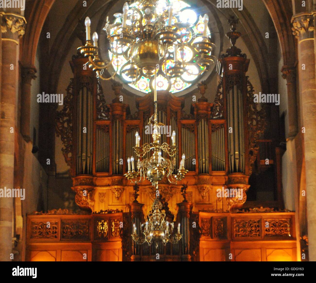 Organ in Church Stock Photo - Alamy