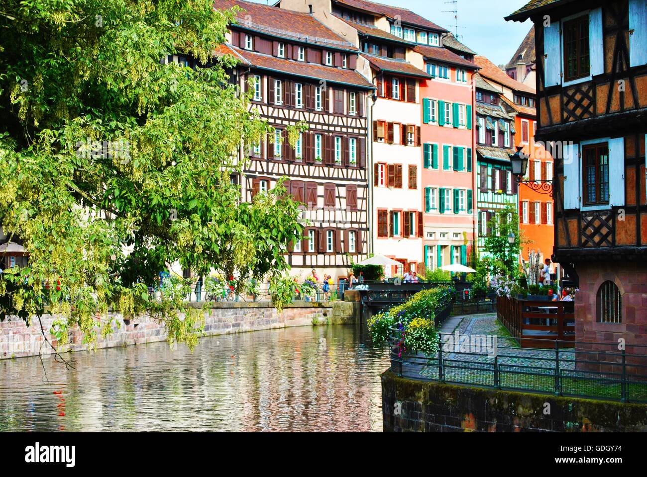 Views Along the Rhine River in Strasbourg, France Stock Photo - Alamy