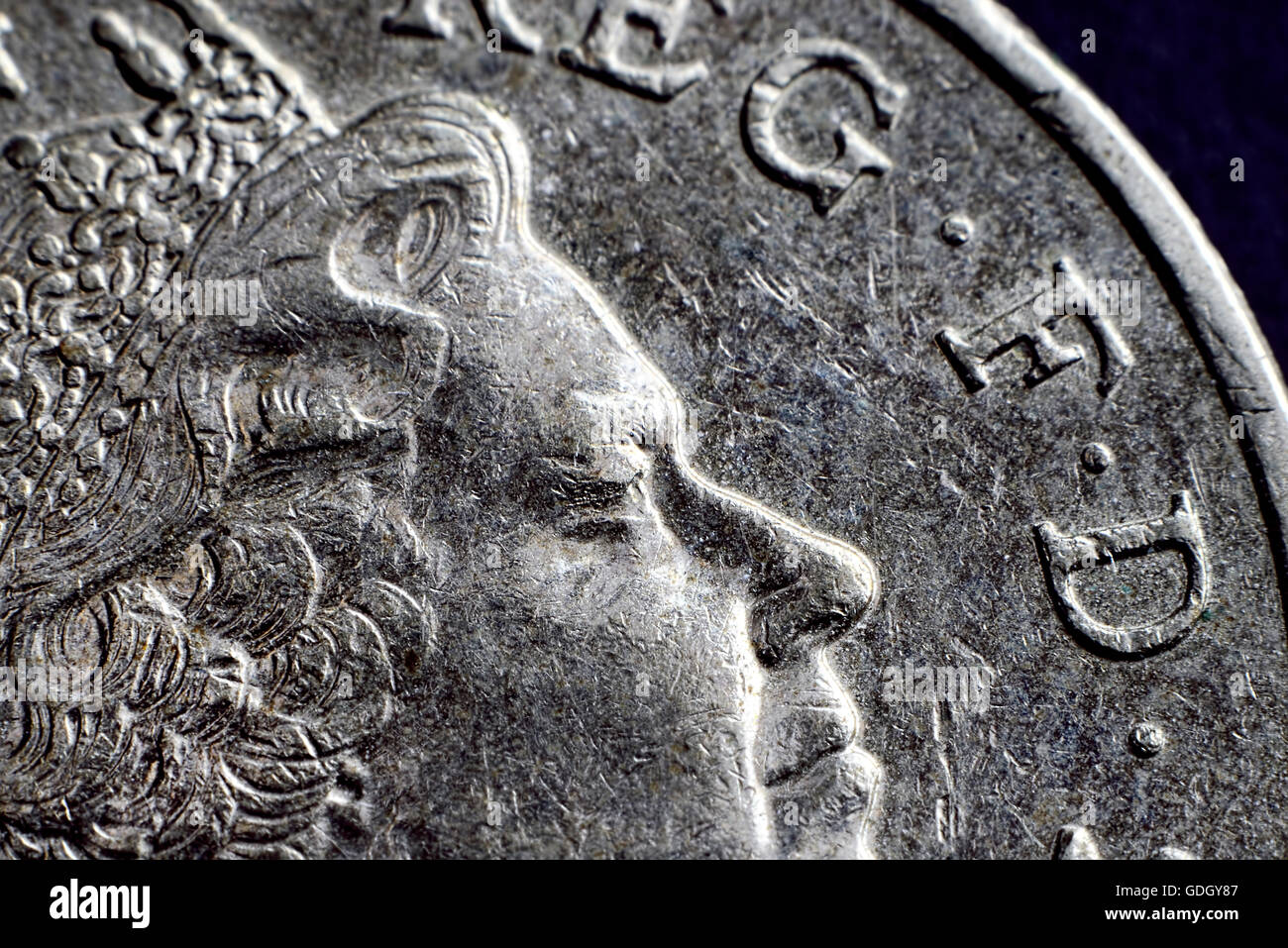 One pound coin Stock Photo - Alamy