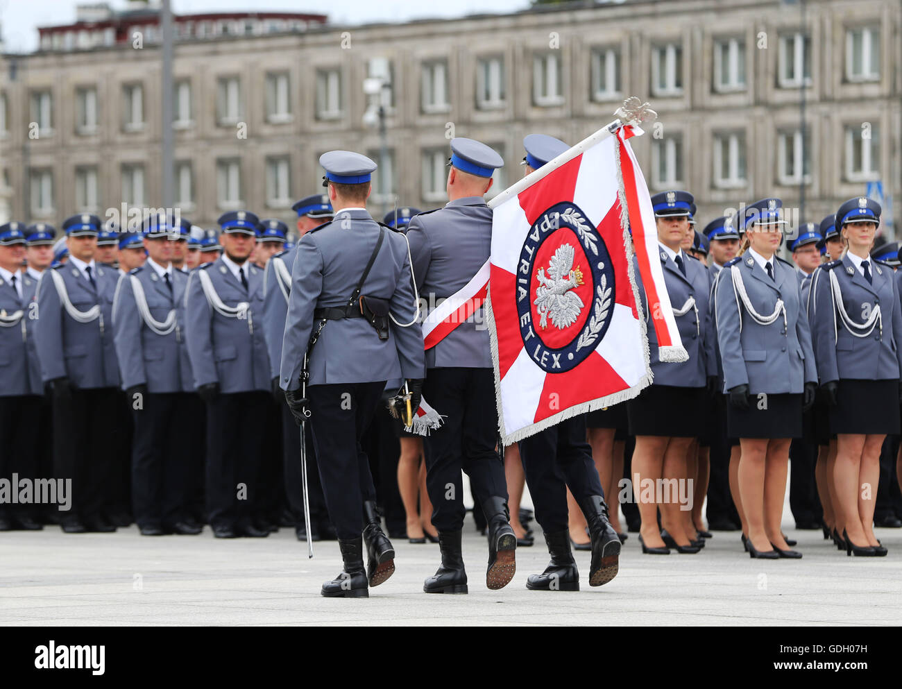 Warsaw, Poland. 16th July, 2016. Police officers were given promotions ...