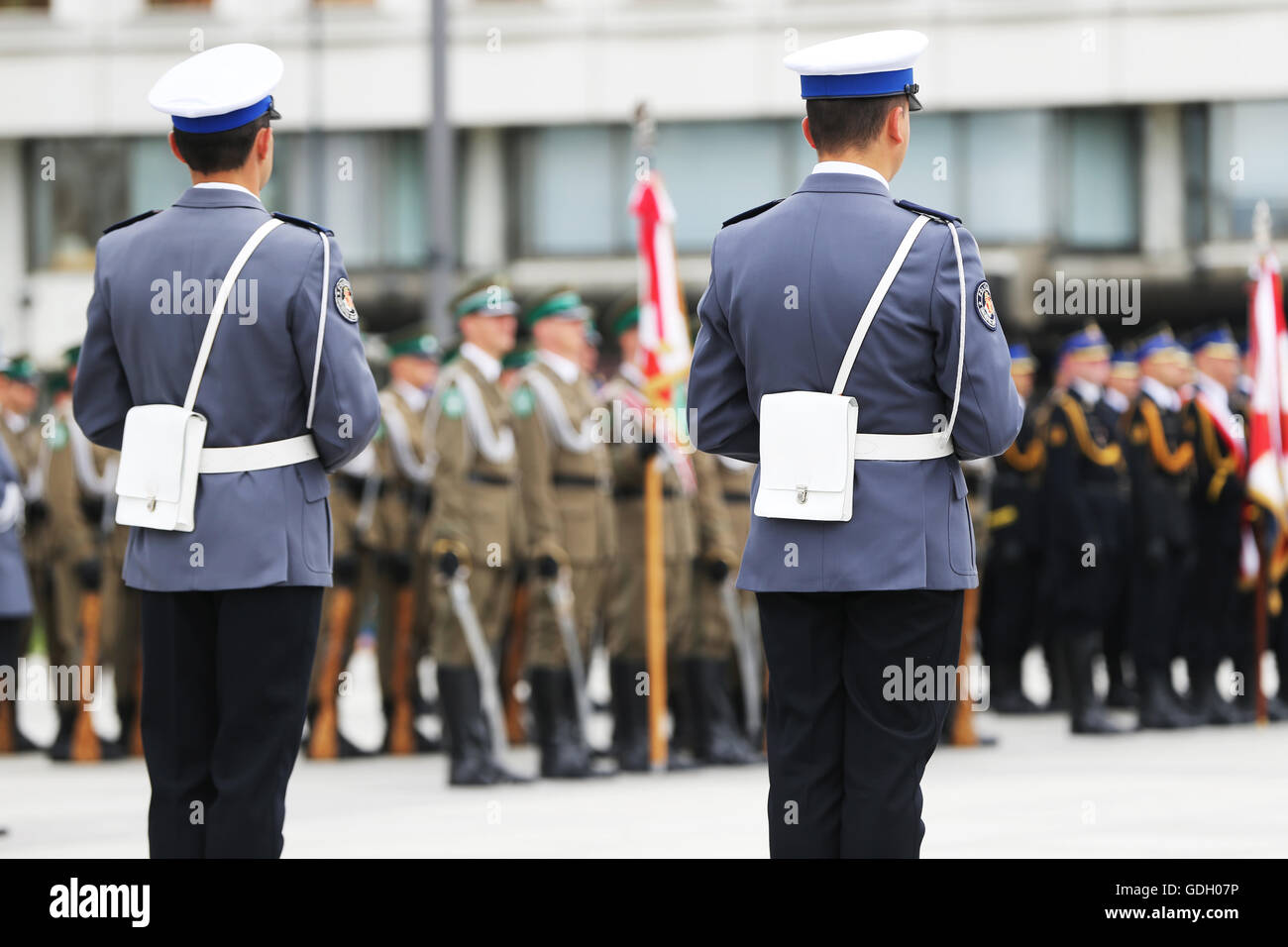 Warsaw, Poland. 16th July, 2016. Police officers were given promotions during ceremonies in ...
