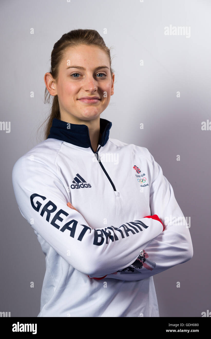 Bryony Page during the Team GB Kitting Out session at the NEC ...