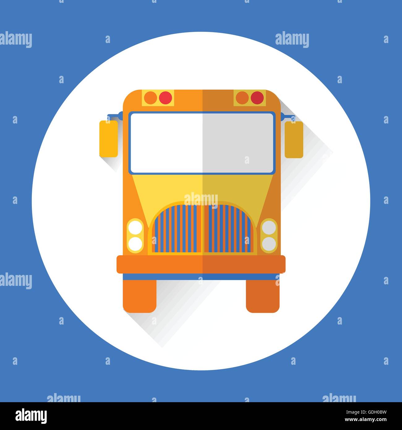School Bus Colorful Icon Stock Vector Image & Art - Alamy
