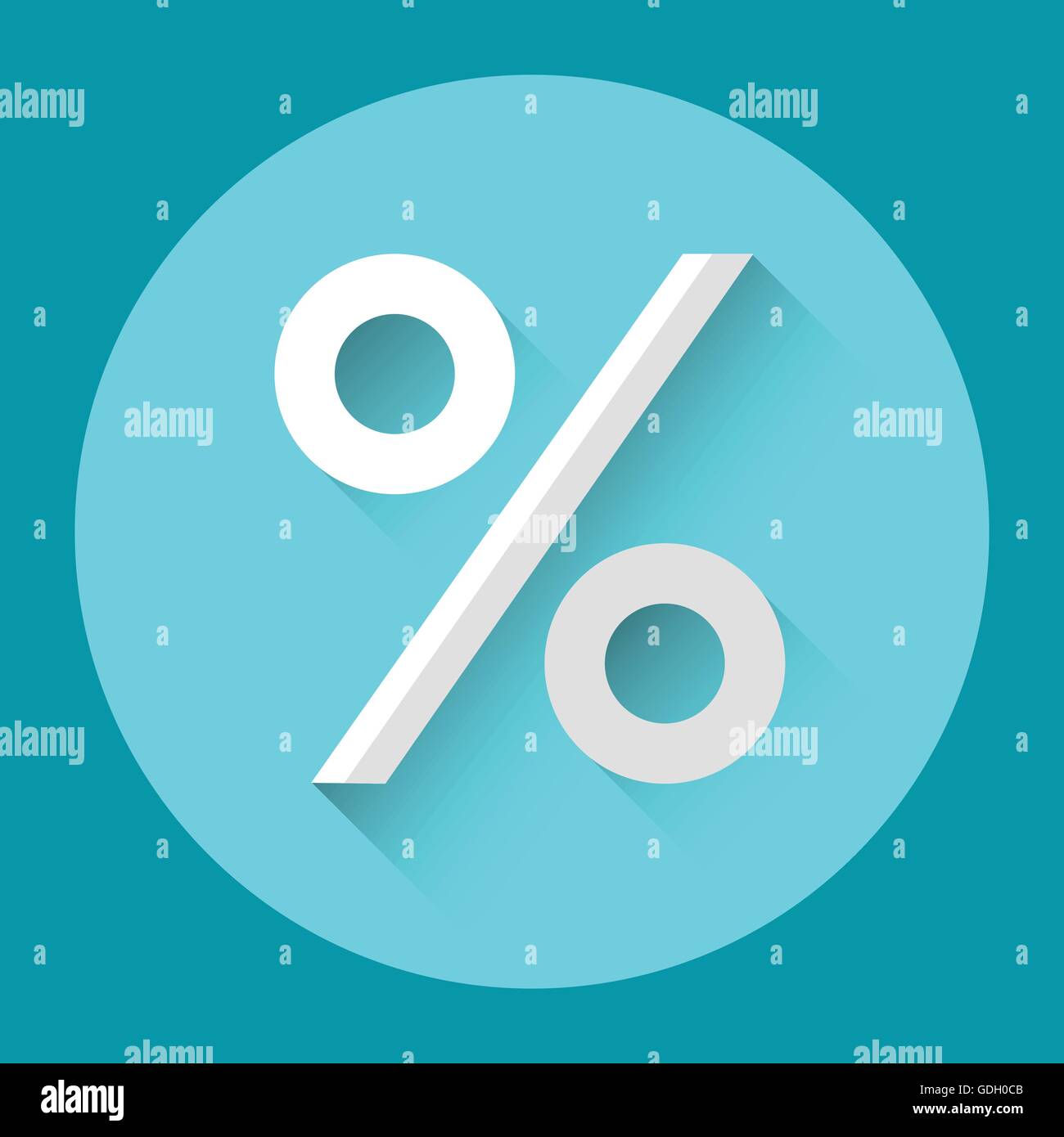 Percent Sign Colorful Icon Stock Vector Image & Art - Alamy