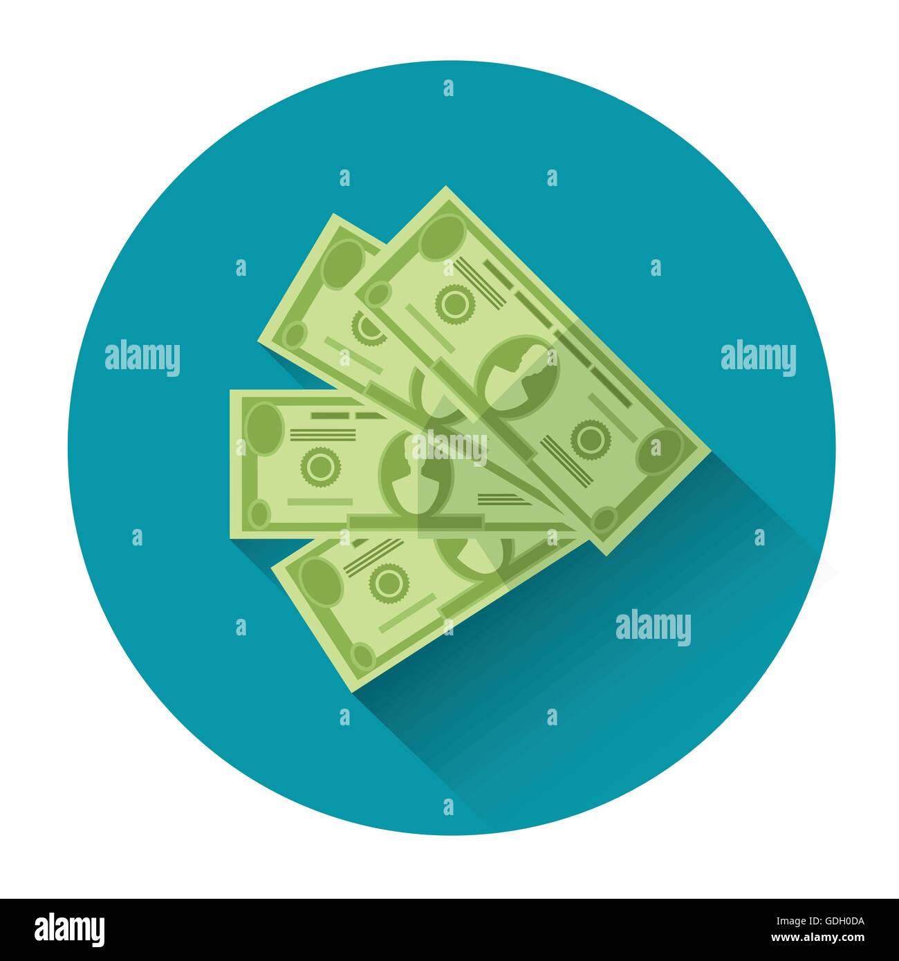 Money Dollar Cash Colorful Icon Stock Vector Image & Art - Alamy