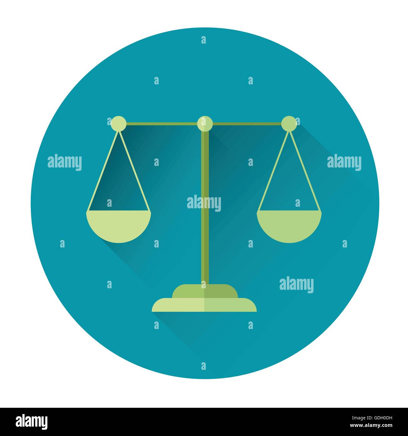 Balance Scale Colorful Icon Stock Vector Image & Art - Alamy