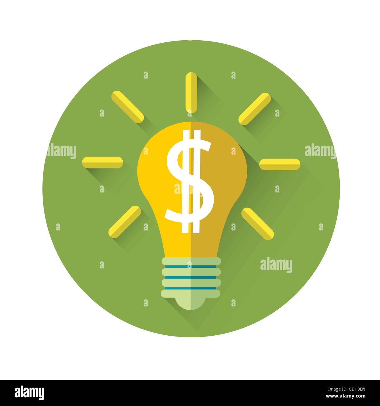 Light bulb dollar Stock Vector Images - Alamy