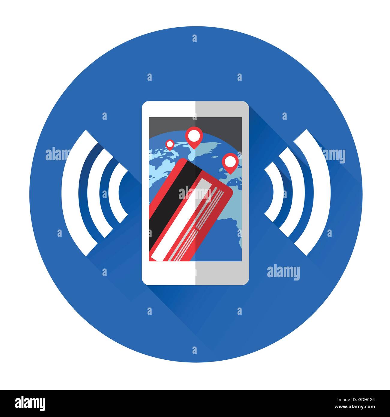 Online Banking Mobile Payment Cell Smart Phone Icon Stock Vector Image ...