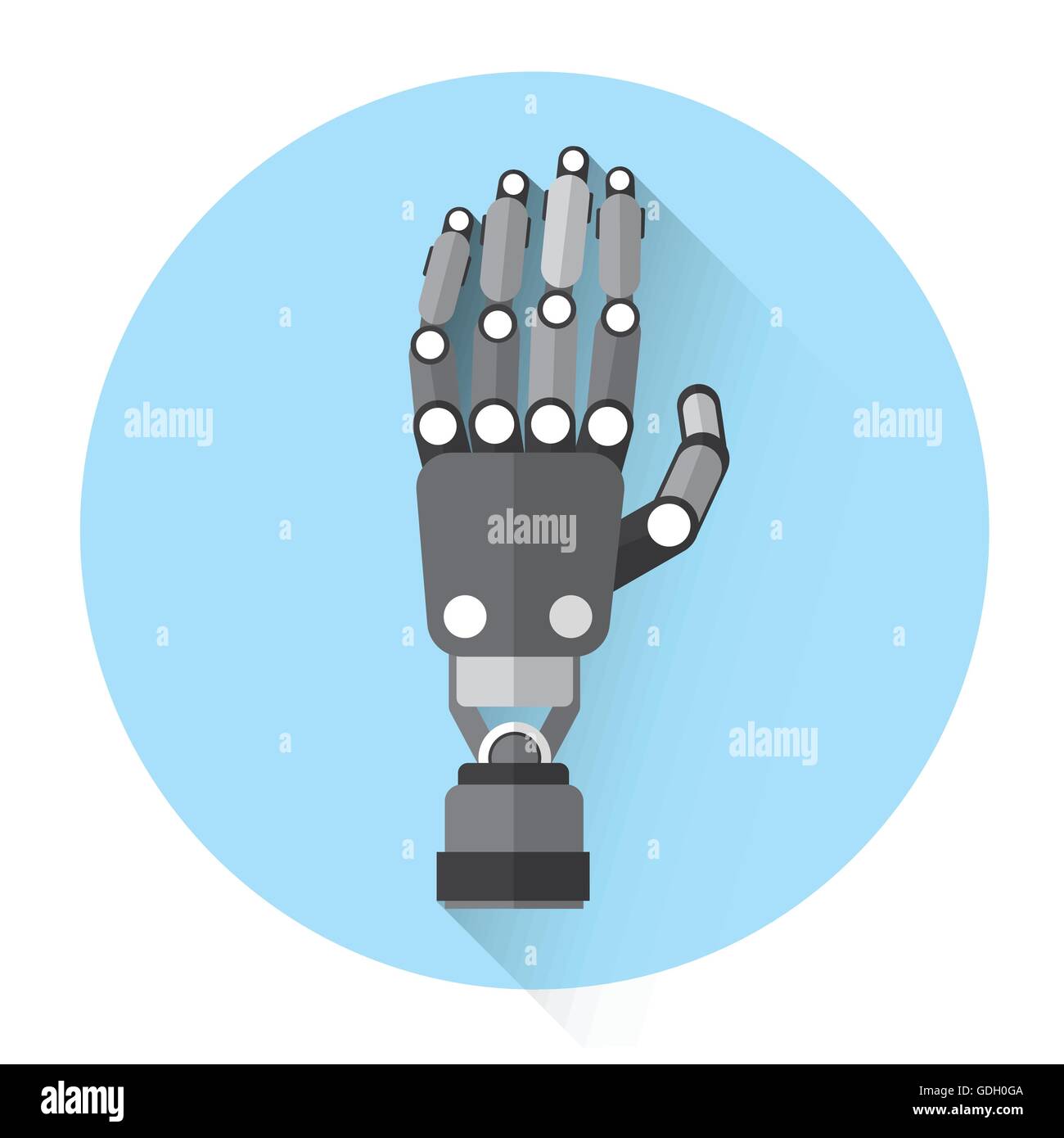 Modern Robot Hand Palm Icon Stock Vector Image & Art - Alamy
