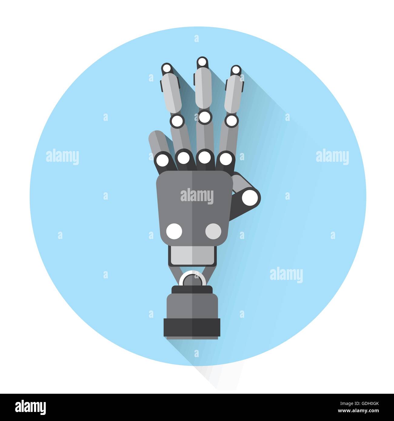 Modern Robot Hand Palm Icon Stock Vector Image & Art - Alamy