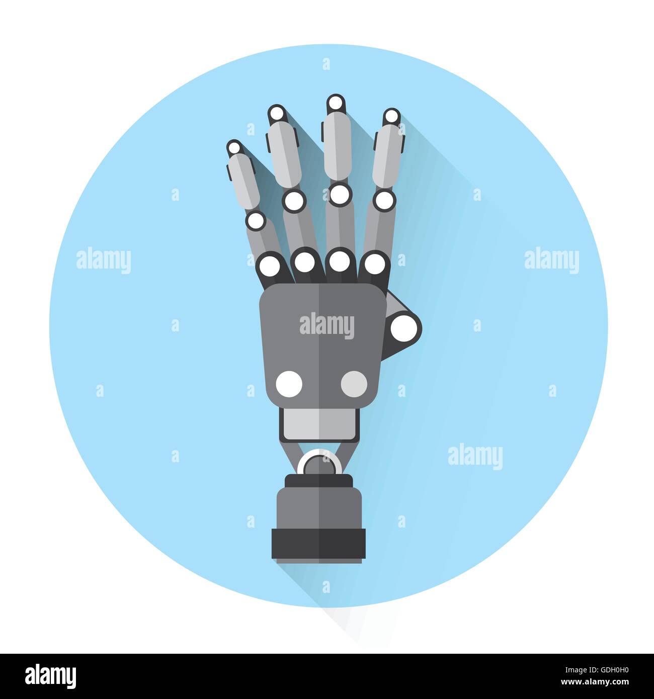 Modern Robot Hand Palm Icon Stock Vector Image & Art - Alamy