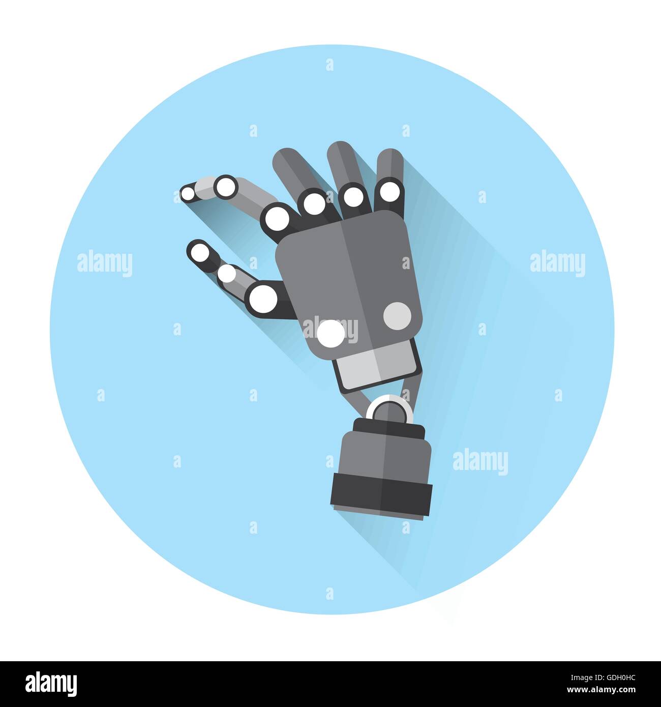 Modern Robot Hand Finger Touch Screen Icon Stock Vector Image & Art - Alamy