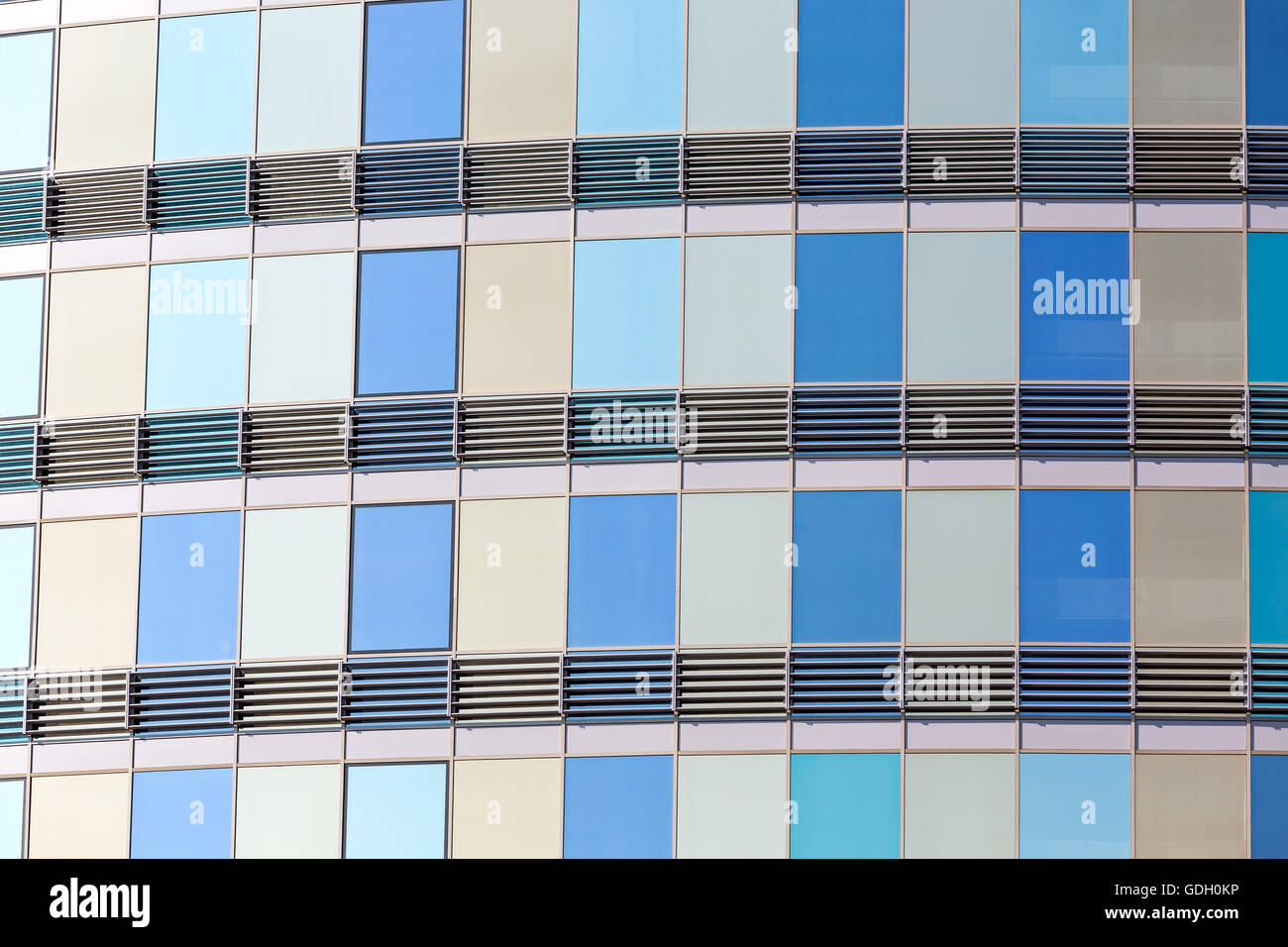 Windows of high-rise glass buildings office or corporate building Stock ...