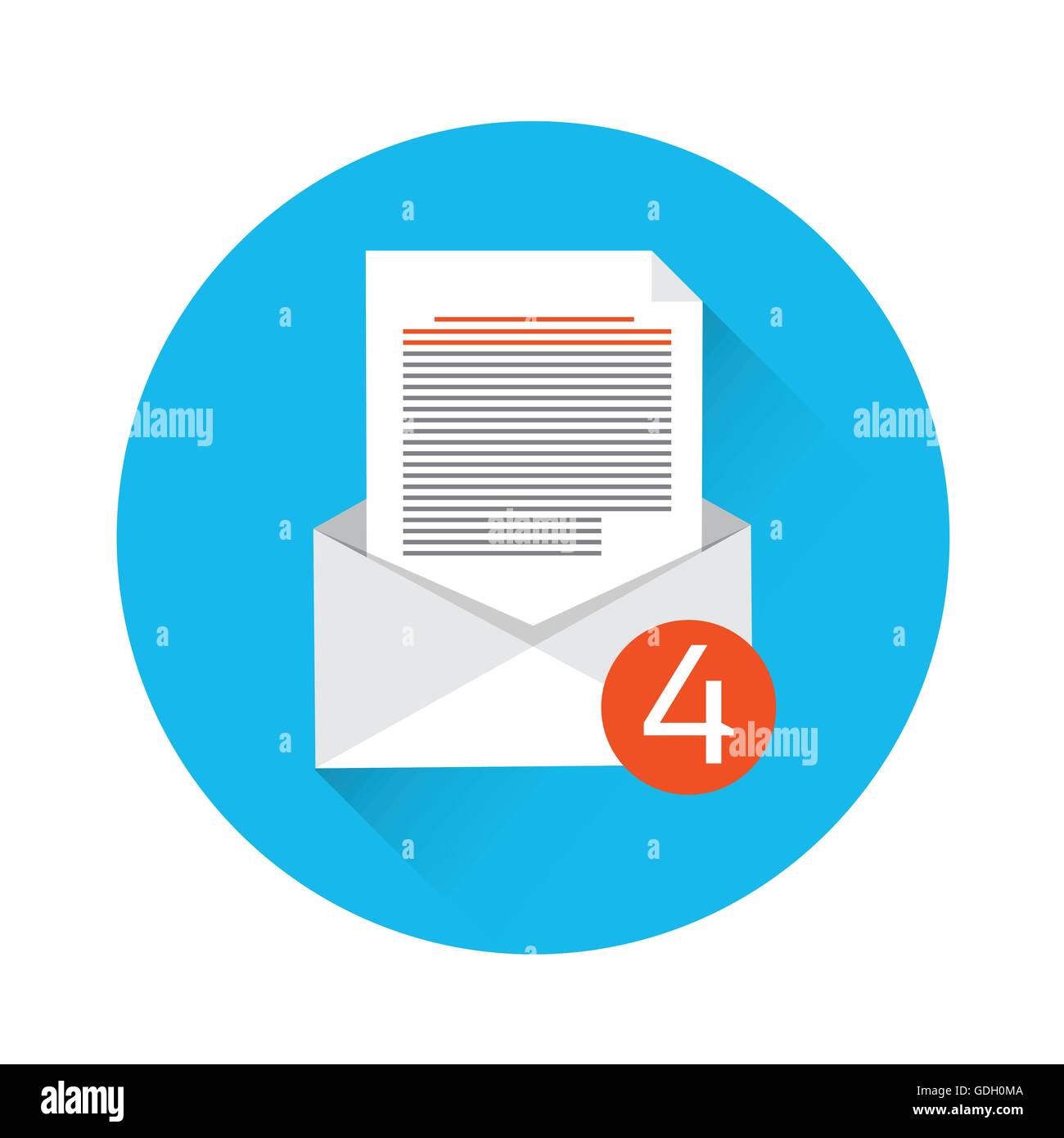 Email inbox logo app icon Cut Out Stock Images & Pictures - Alamy