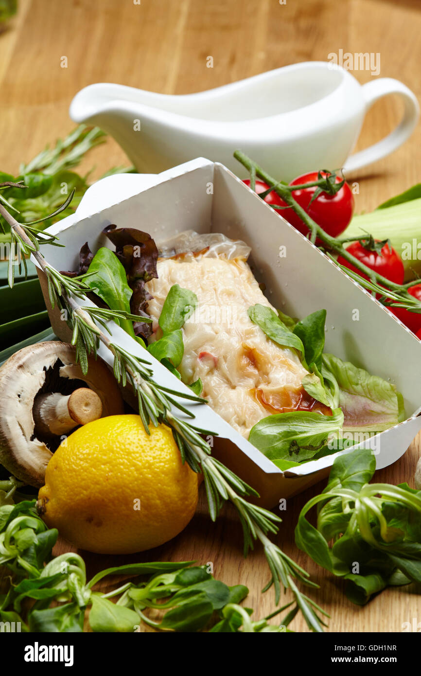 omelet with steamed vegetables and greens healthy natural food Stock ...