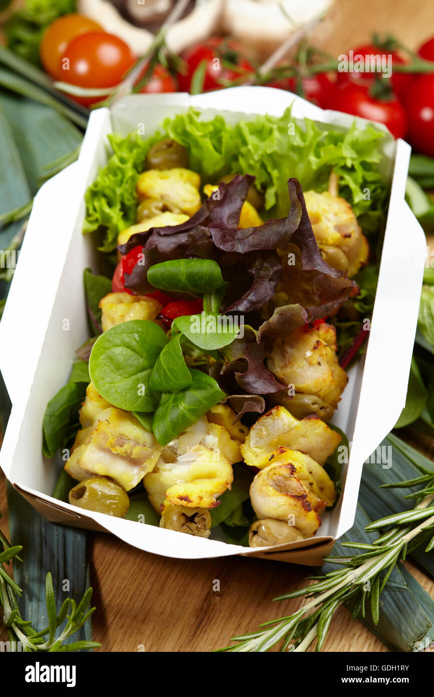natural healthy food for breakfast fish with vegetables Stock Photo - Alamy
