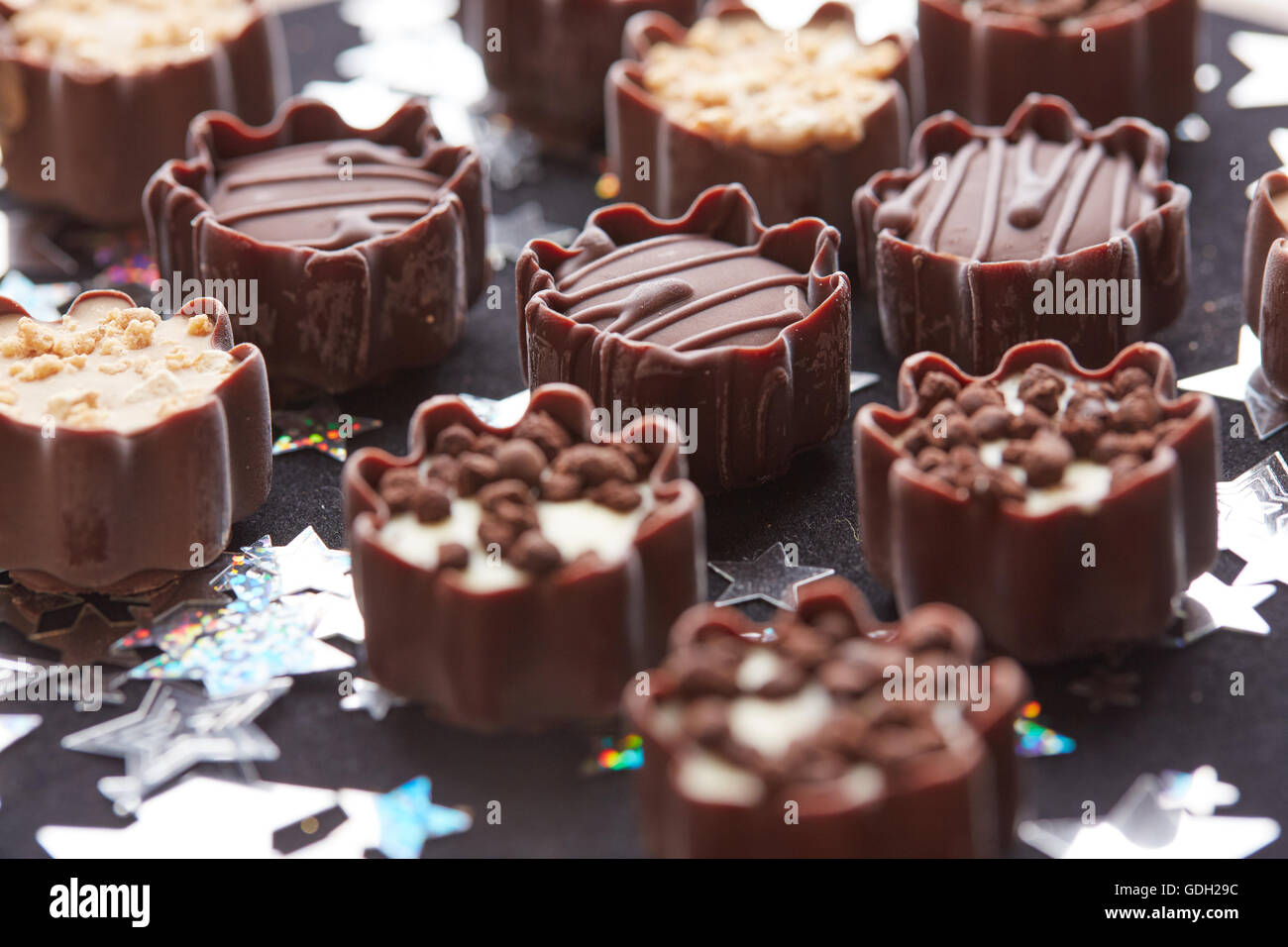 delicious chocolate candies Stock Photo - Alamy
