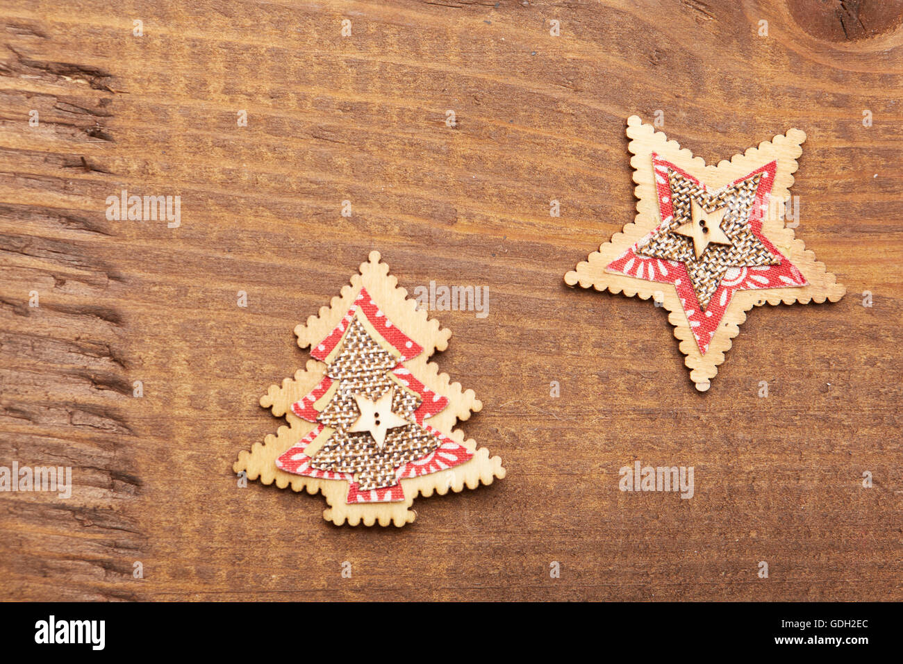 tree and asterisk Christmas decorate Stock Photo - Alamy