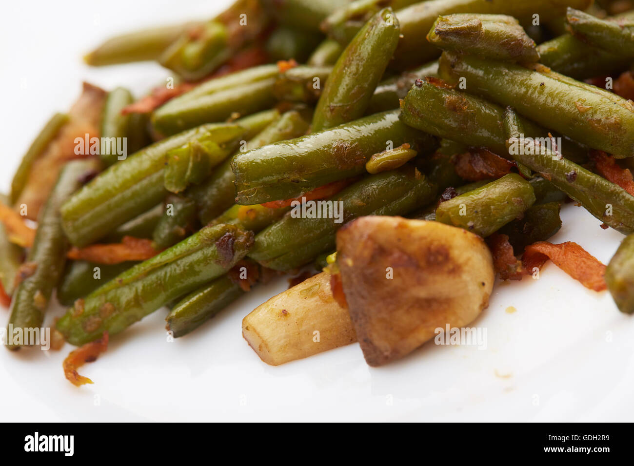 stewed green beans closeup Stock Photo - Alamy